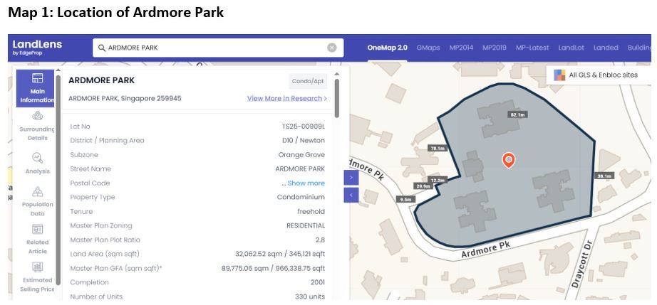 Project Spotlight: Ardmore Park tops the resale price chart - Singapore ...